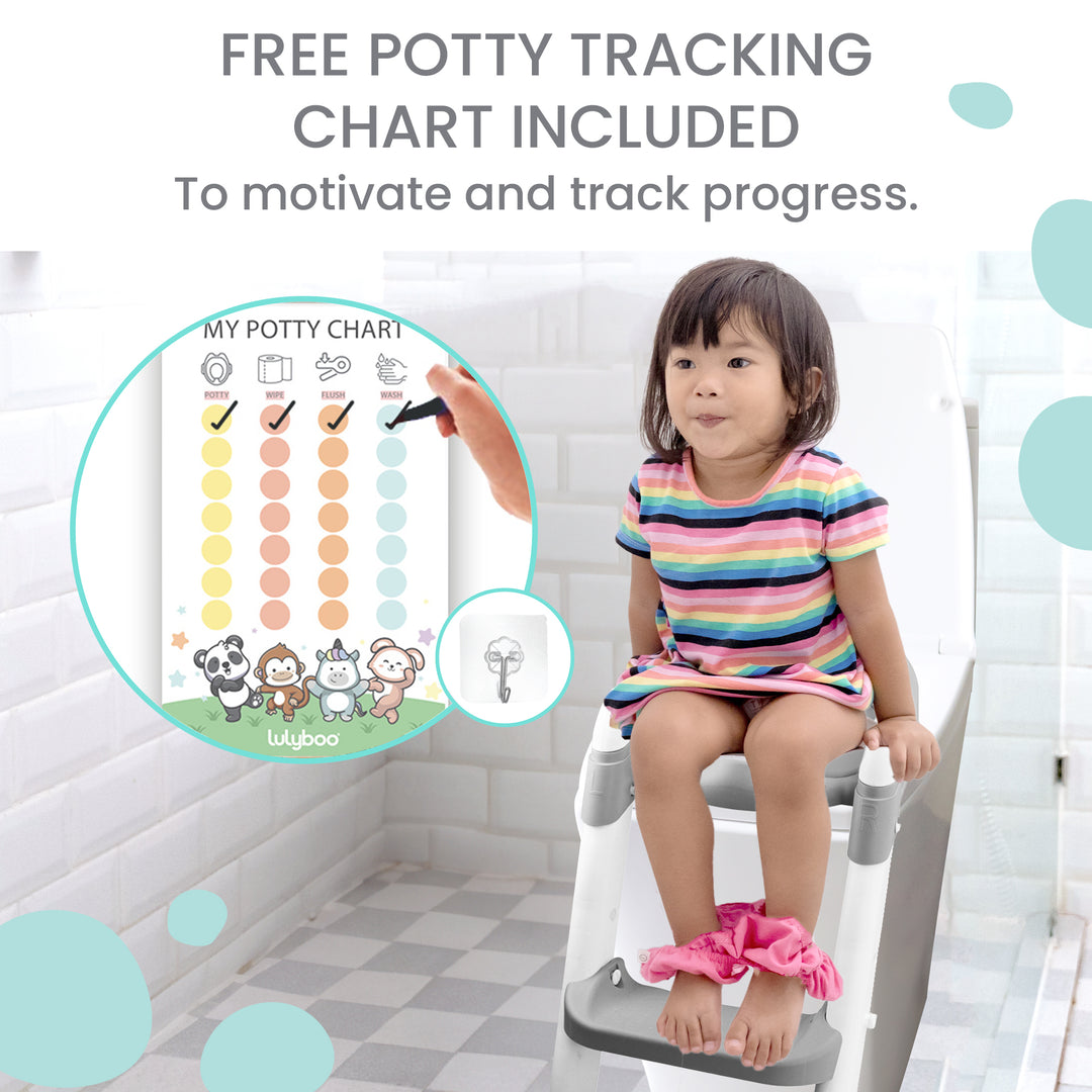 POTTY TRAINING SEAT WITH A LADDER & TRACKING CHART – Lulyboo