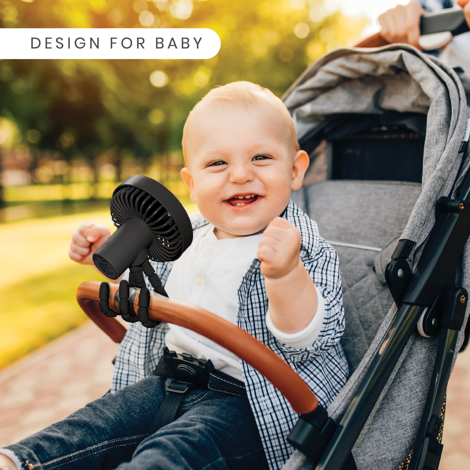 Flexible Tripod & rechargeable stroller fan – Lulyboo